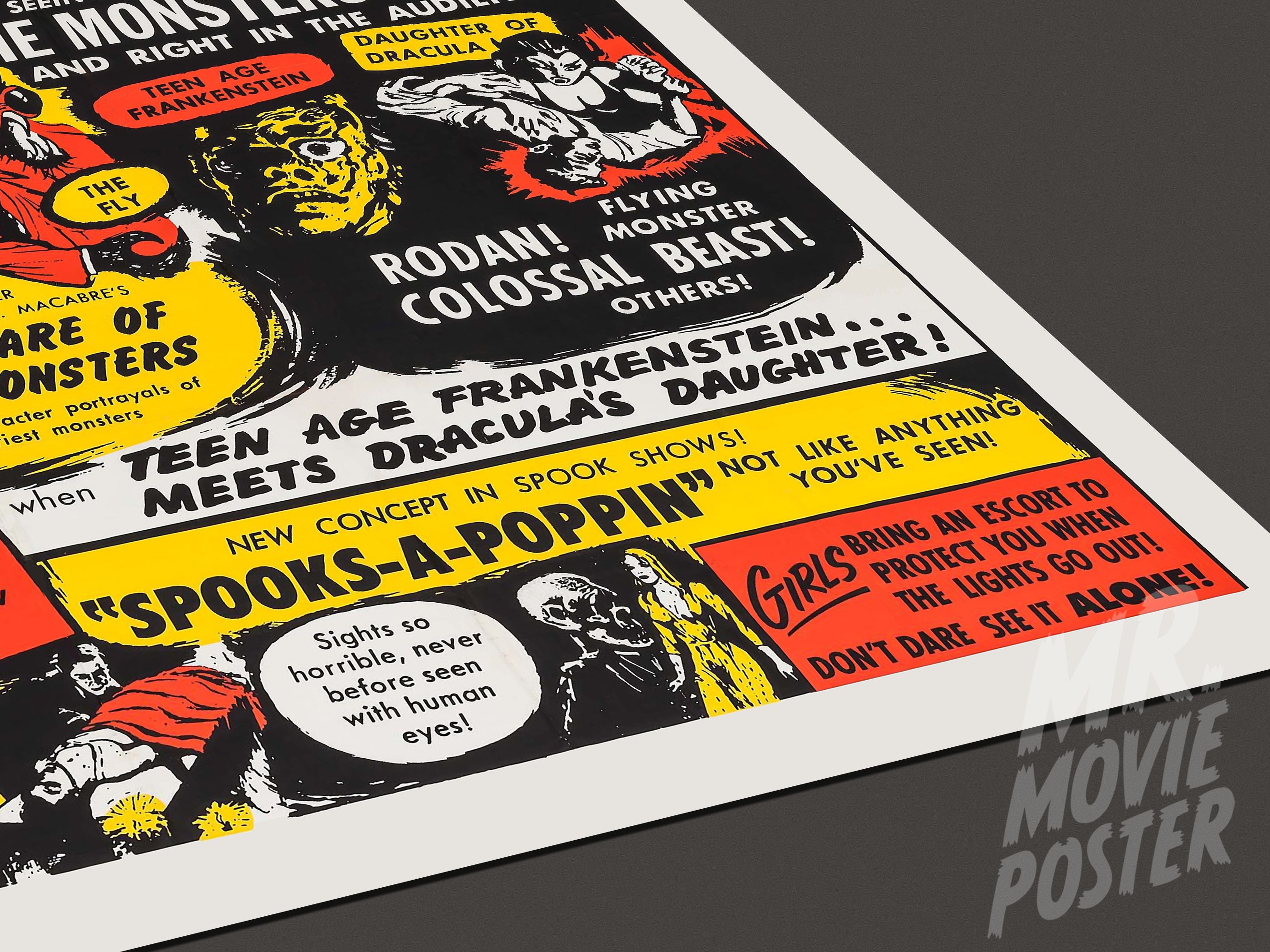 Movie Monster Horror Show Poster dr. Macabres Frightmare High-quality ...