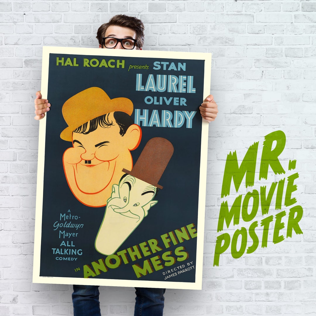 Laurel and Hardy Another Fine Mess Classic Comedy Movie Poster - Etsy