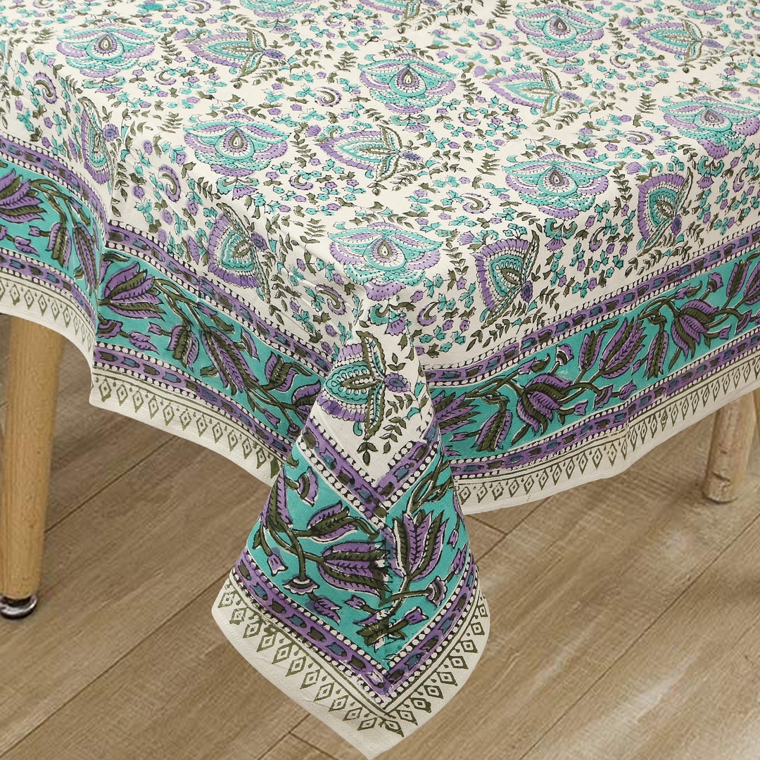 Square Cotton Table Cover Table Cloths Square Table Cover Yoga Sheet ...