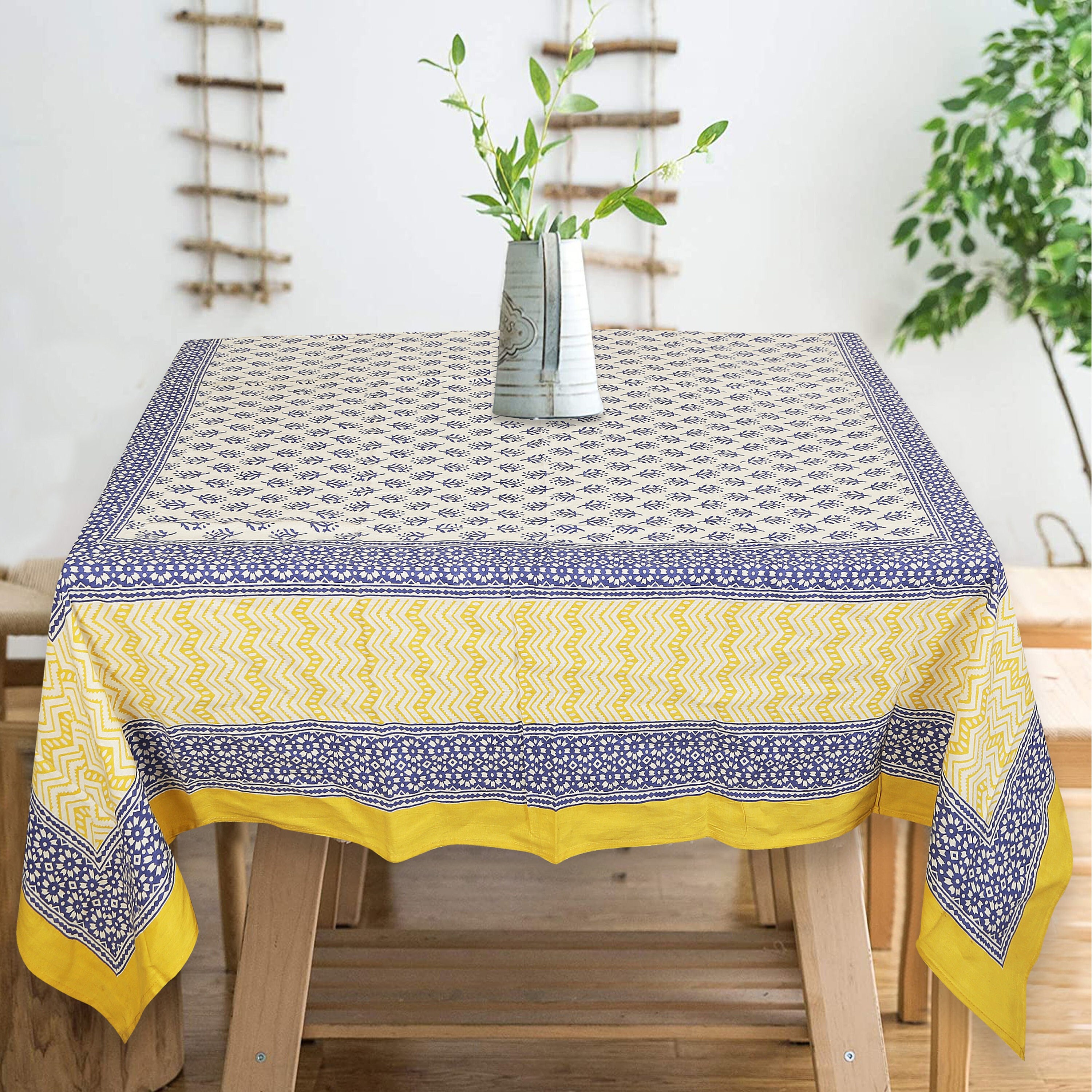 Square Cotton Table Cover Table Cloths Square Table Cover Yoga Sheet ...
