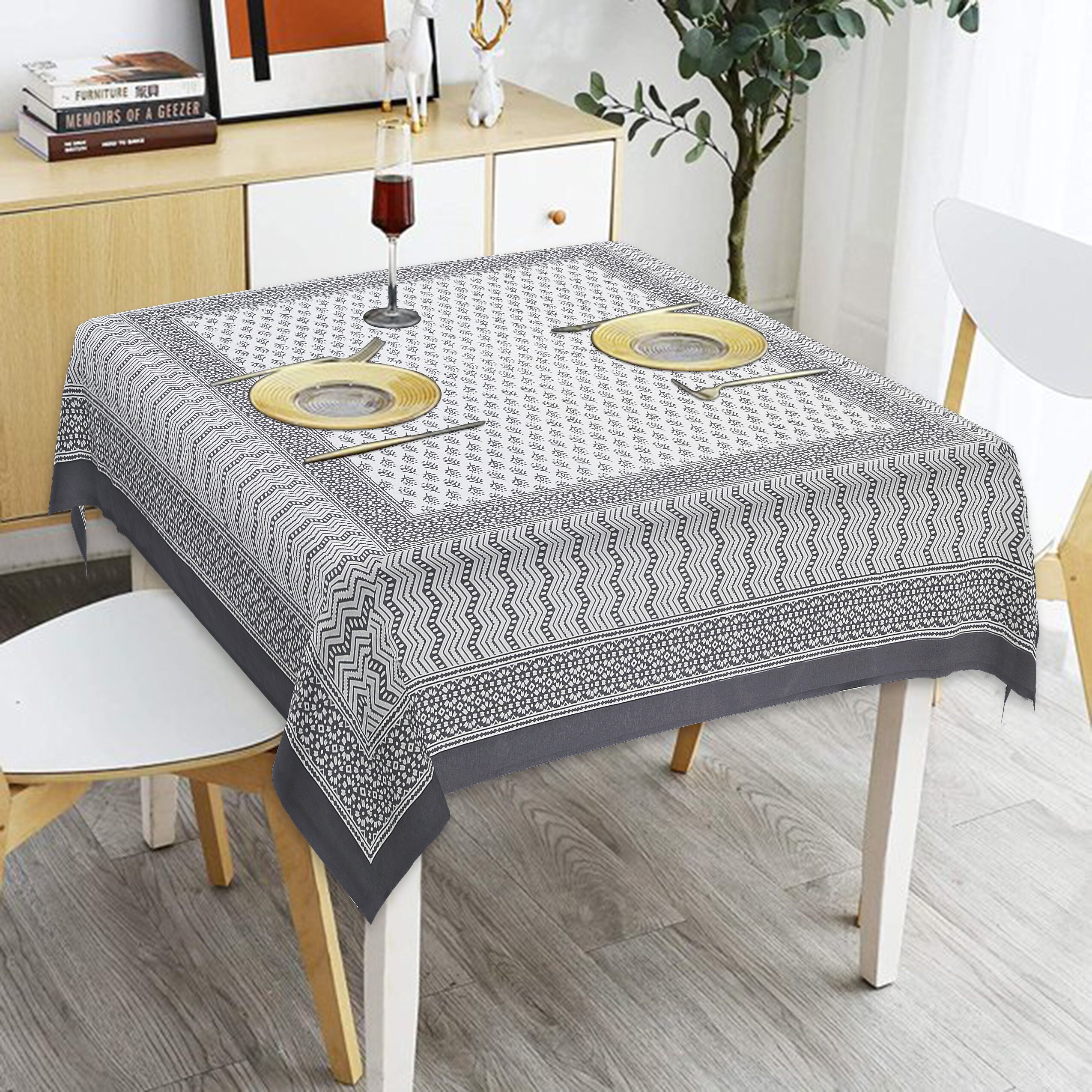 Square Cotton Table Cover Table Cloths Square Table Cover Yoga Sheet ...