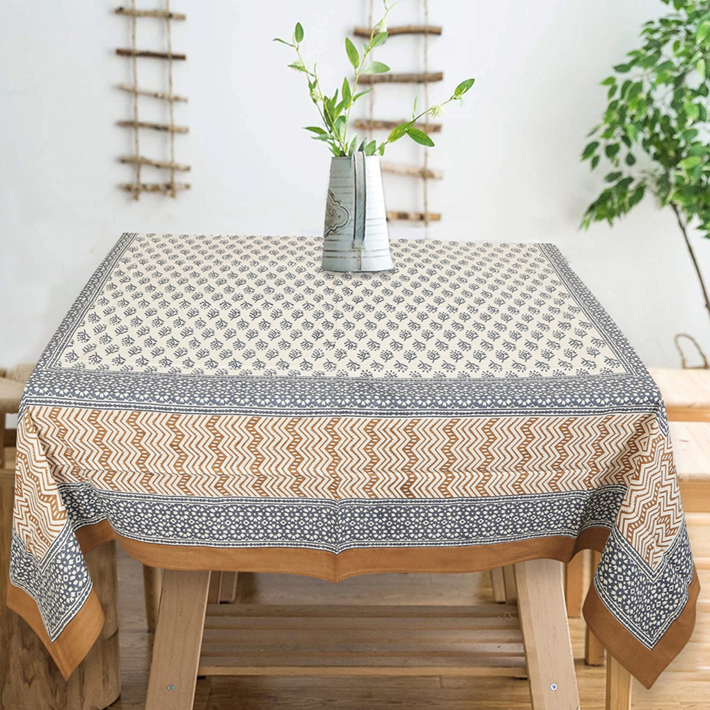 Square Cotton Table Cover Table Cloths Square Table Cover Yoga Sheet ...