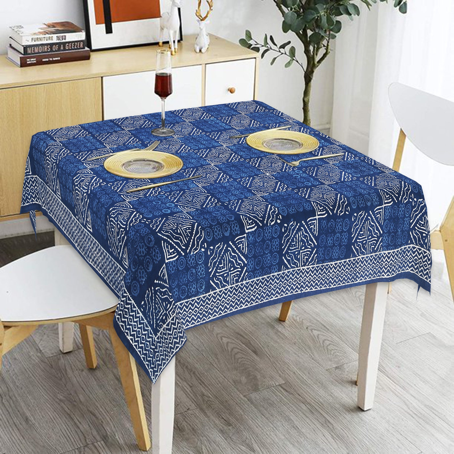 Square Cotton Table Cover Table Cloths Square Table Cover Yoga Sheet ...
