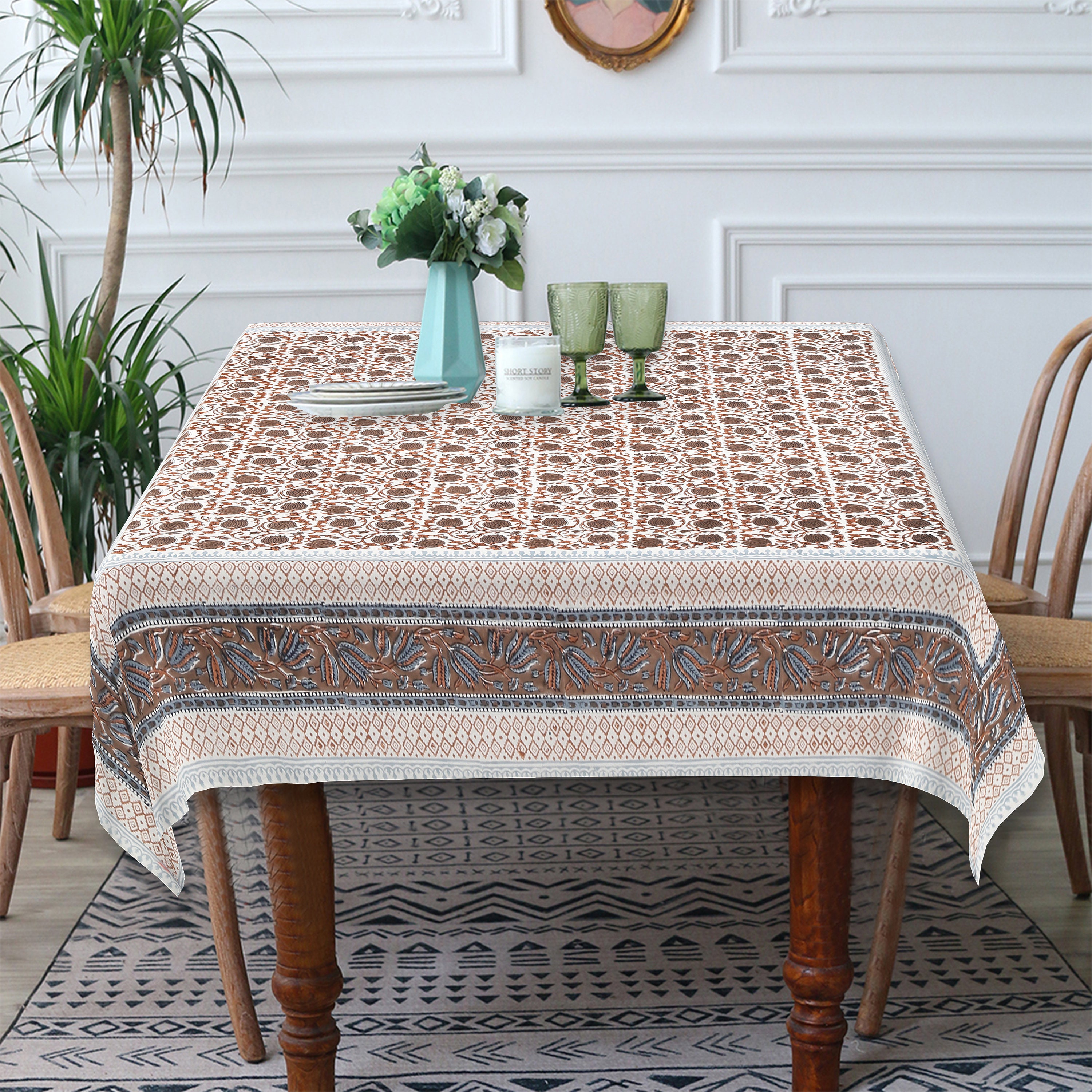 Square Cotton Table Cover Table Cloths Square Table Cover Yoga - Etsy