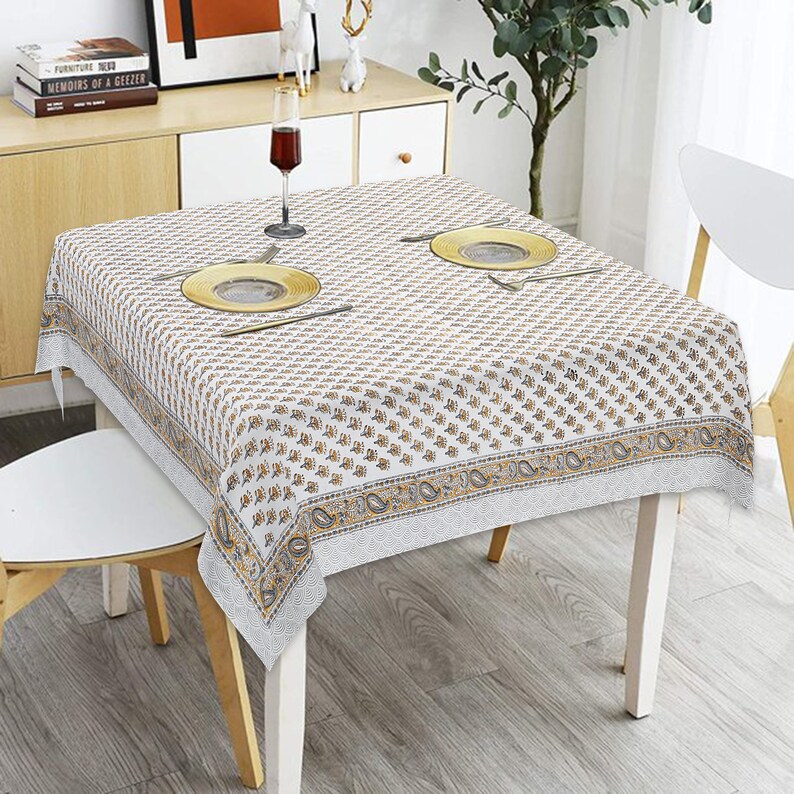 Square Cotton Table Cover Table Cloths Square Table Cover Yoga Sheet ...
