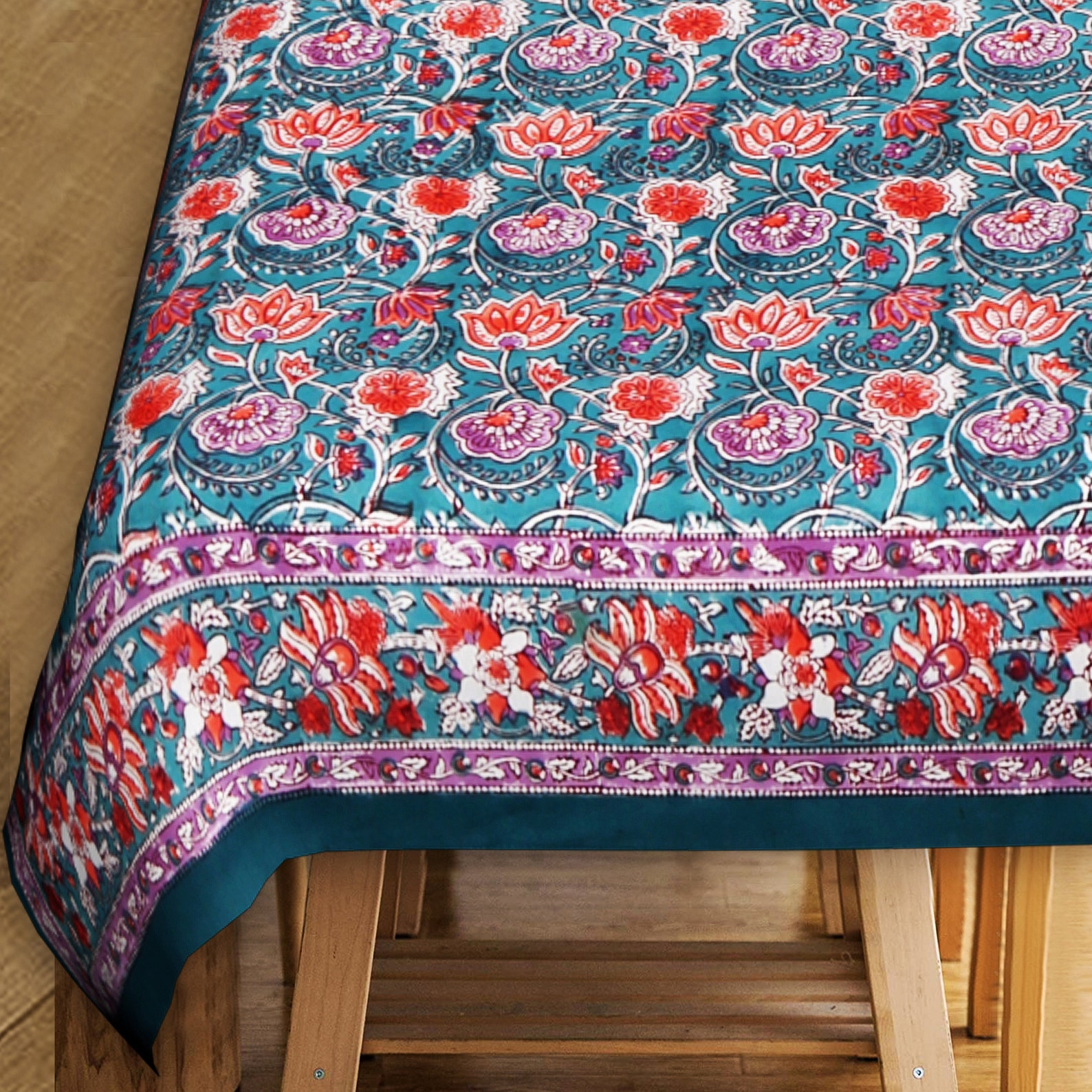 Square Cotton Table Cover Table Cloths Square Table Cover Yoga - Etsy