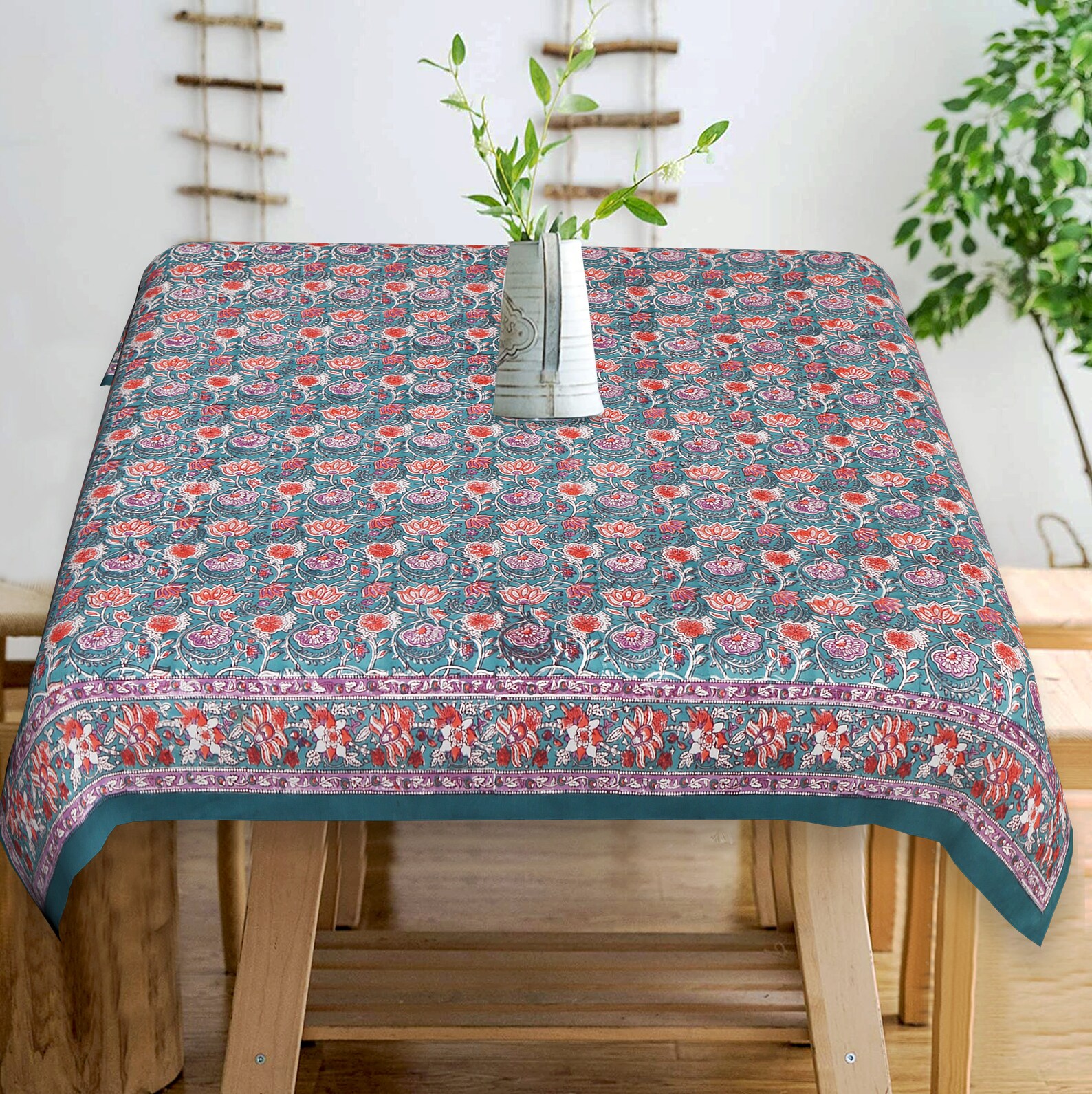 Square Cotton Table Cover Table Cloths Square Table Cover Yoga Sheet ...