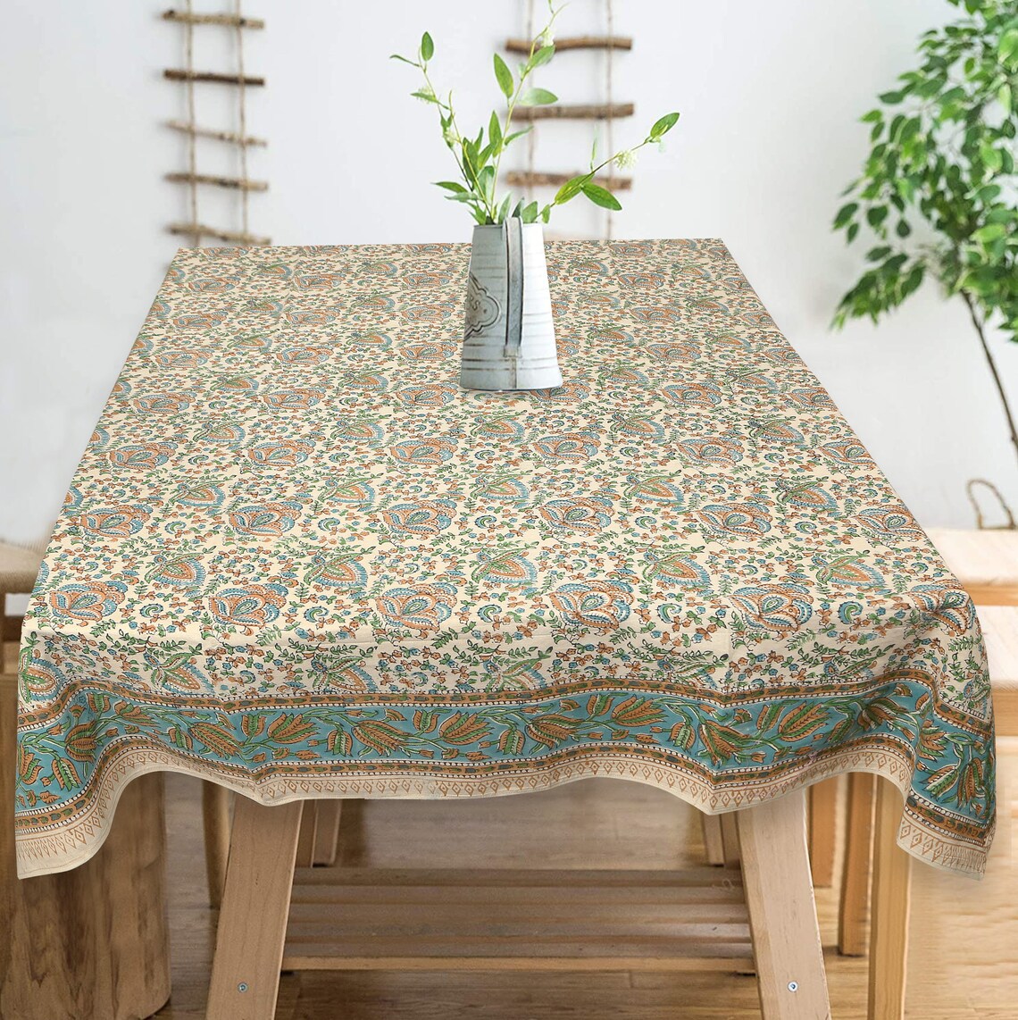 Square Cotton Table Cover Table Cloths Square Table Cover Yoga - Etsy