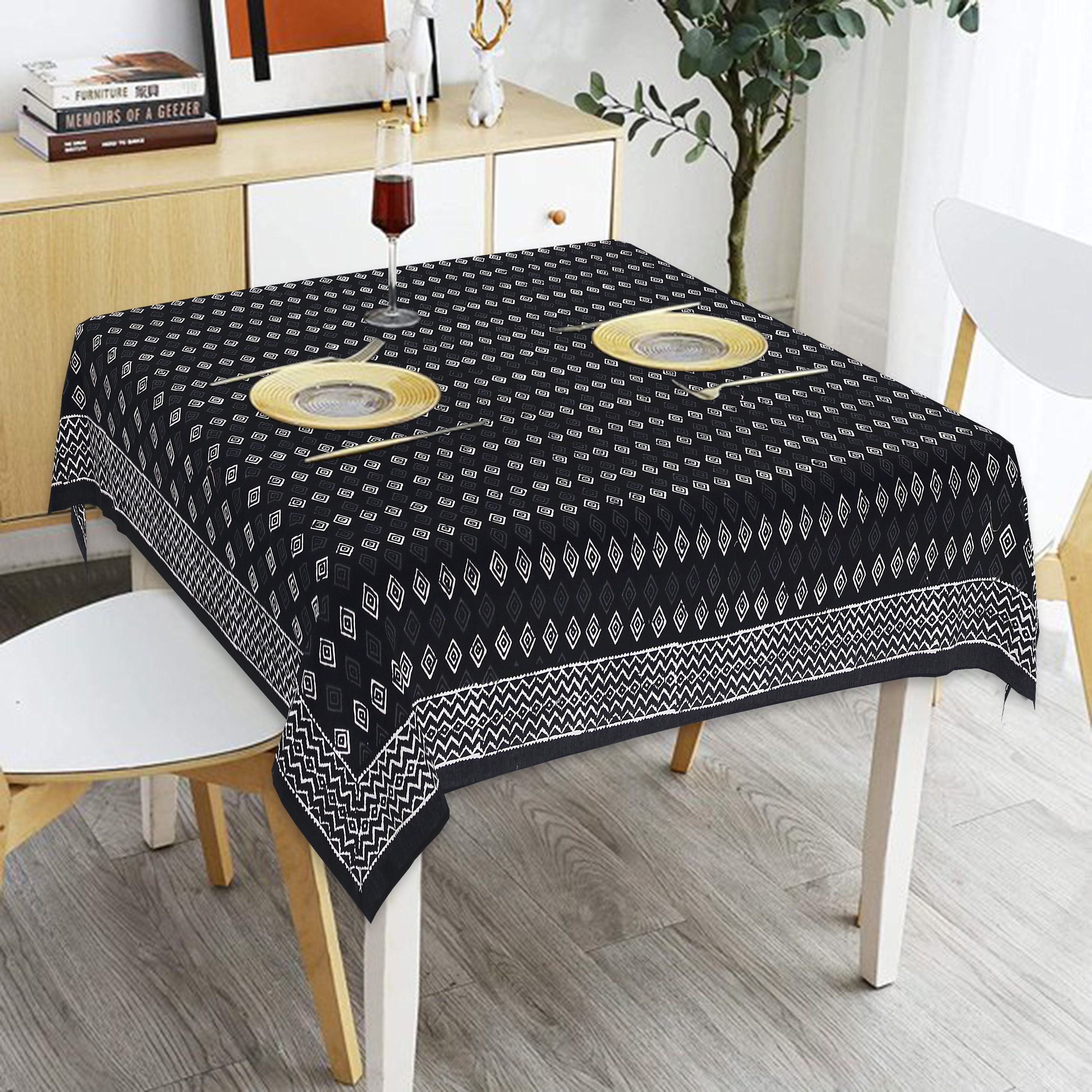 Square Cotton Table Cover Table Cloths Square Table Cover Yoga Sheet ...