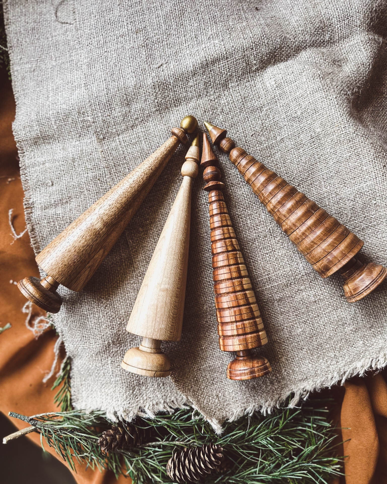 Large Hand Turned Winter Trees - Etsy