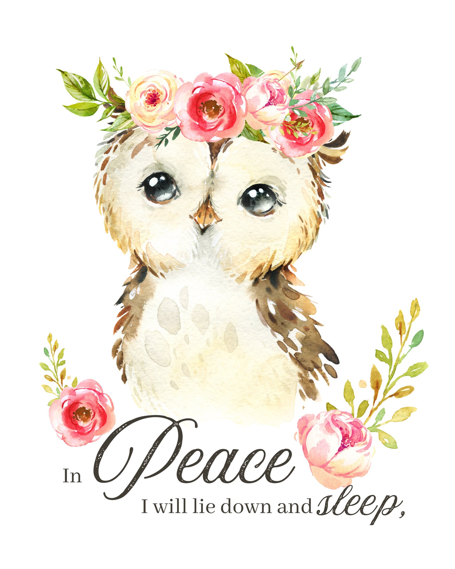 Woodland Animal Bible Verse Nursery Prints - Etsy