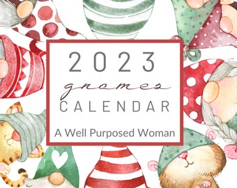 Gnome 2023 Calendar - Etsy