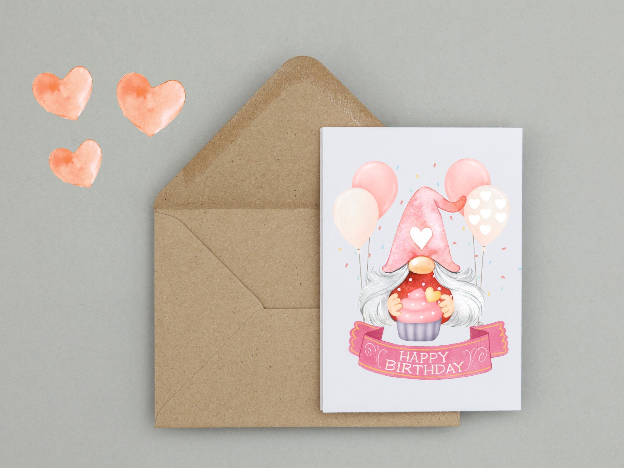 Gnome Birthday Cards Gnome Birthday Gnome Greeting Card - Etsy