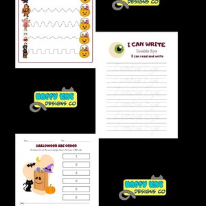 Fall / Halloween Worksheet Packet - Etsy