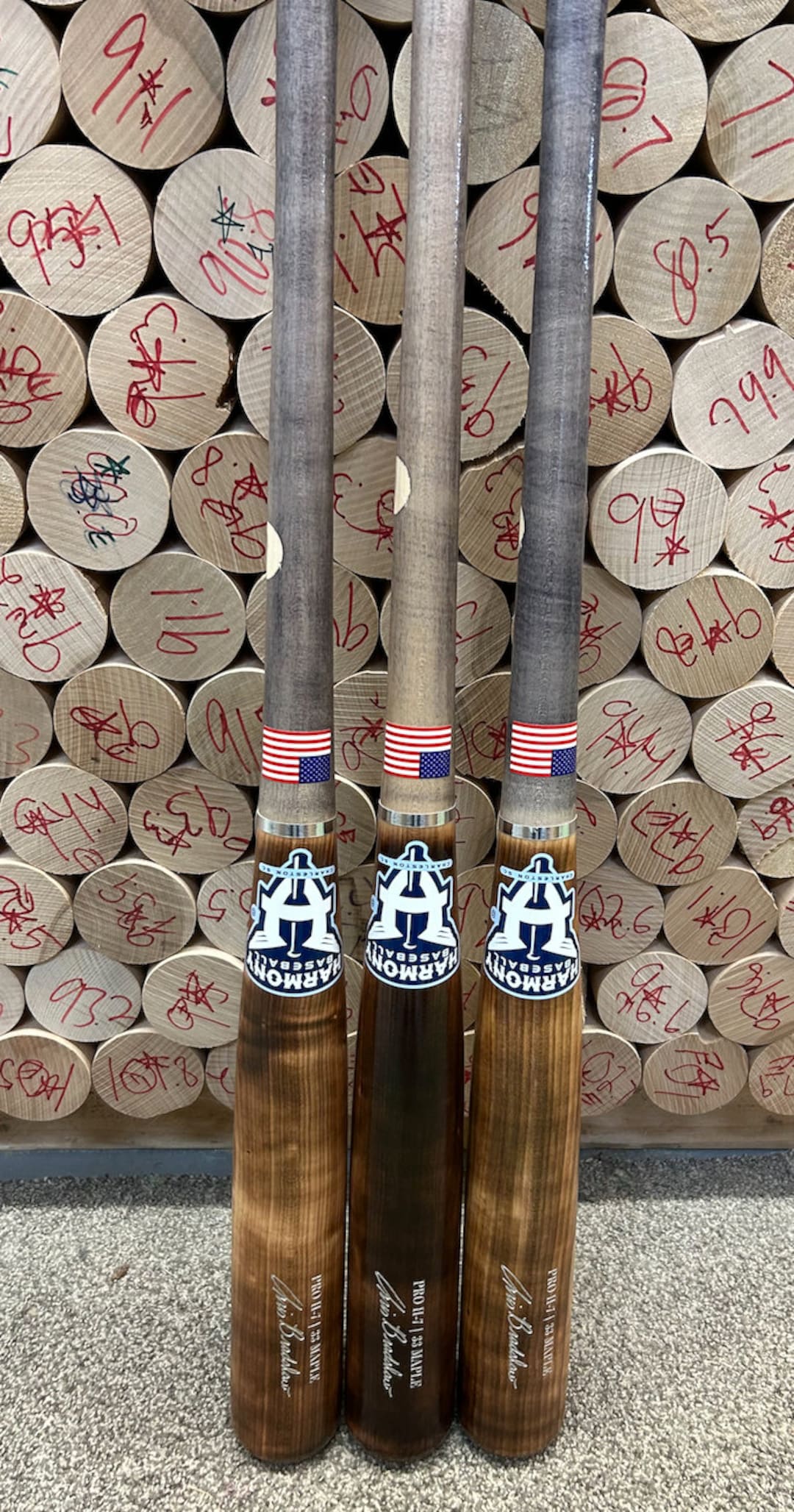 Burnt Maple Custom Made - Ultra Harmony Ink-dot Maple Bat - Add ...