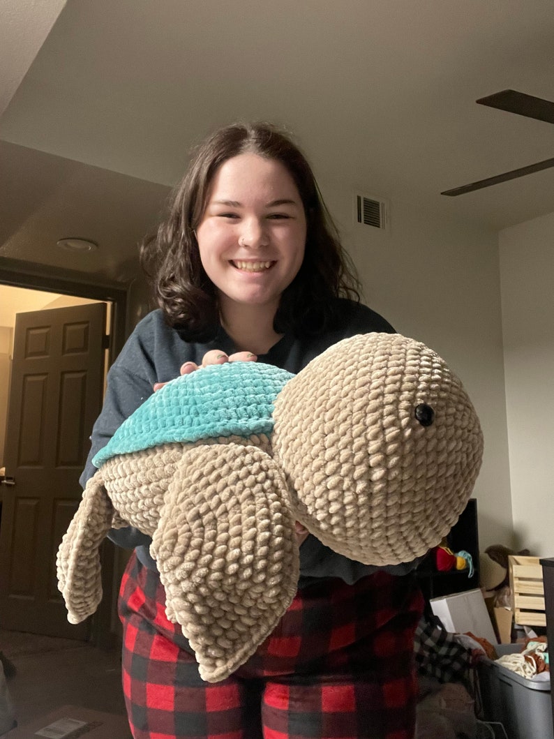 Jumbo Sea Turtle Crocheted Plushie - Etsy