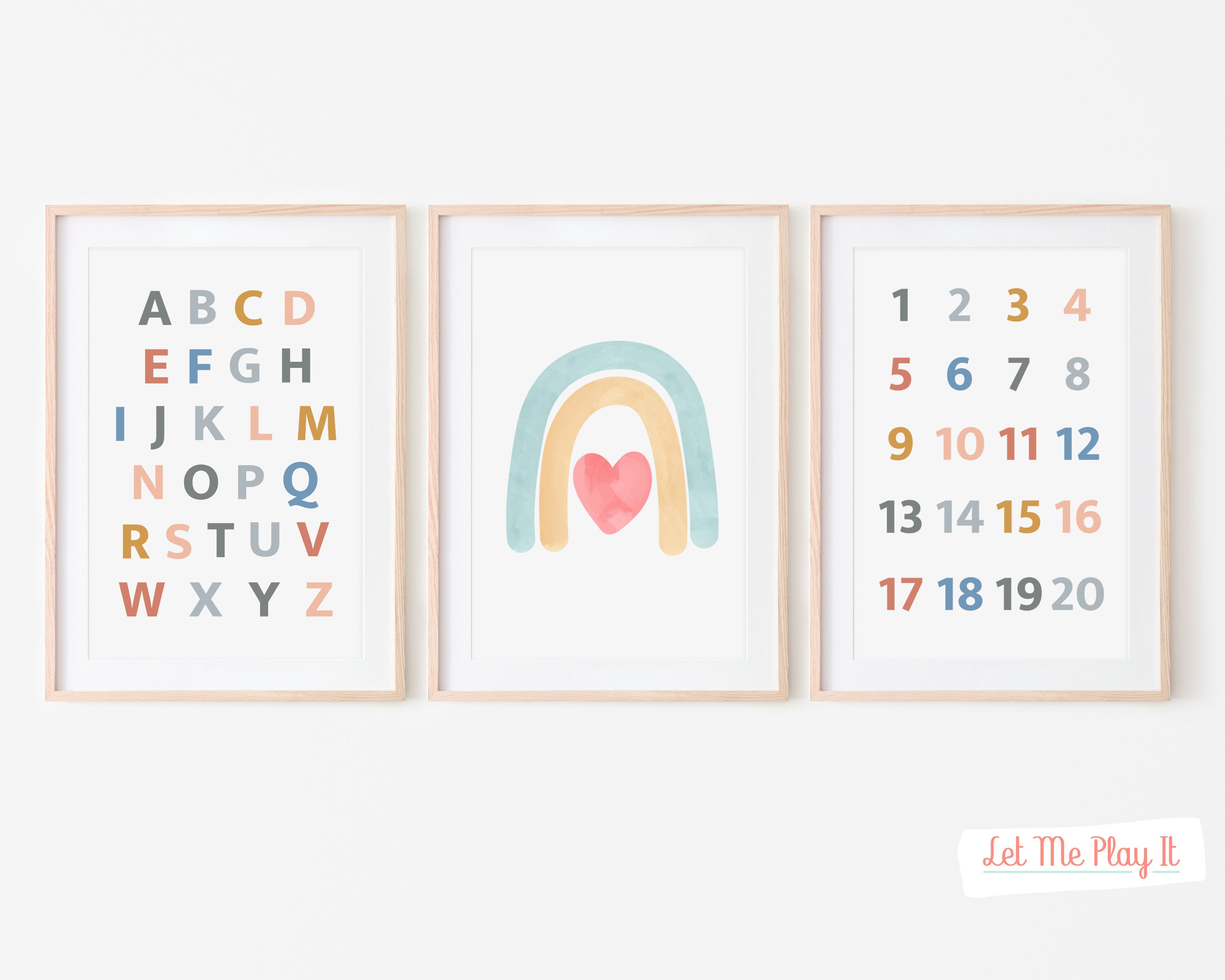 Cartel educativo de Números del 1 al 20 - Etsy España