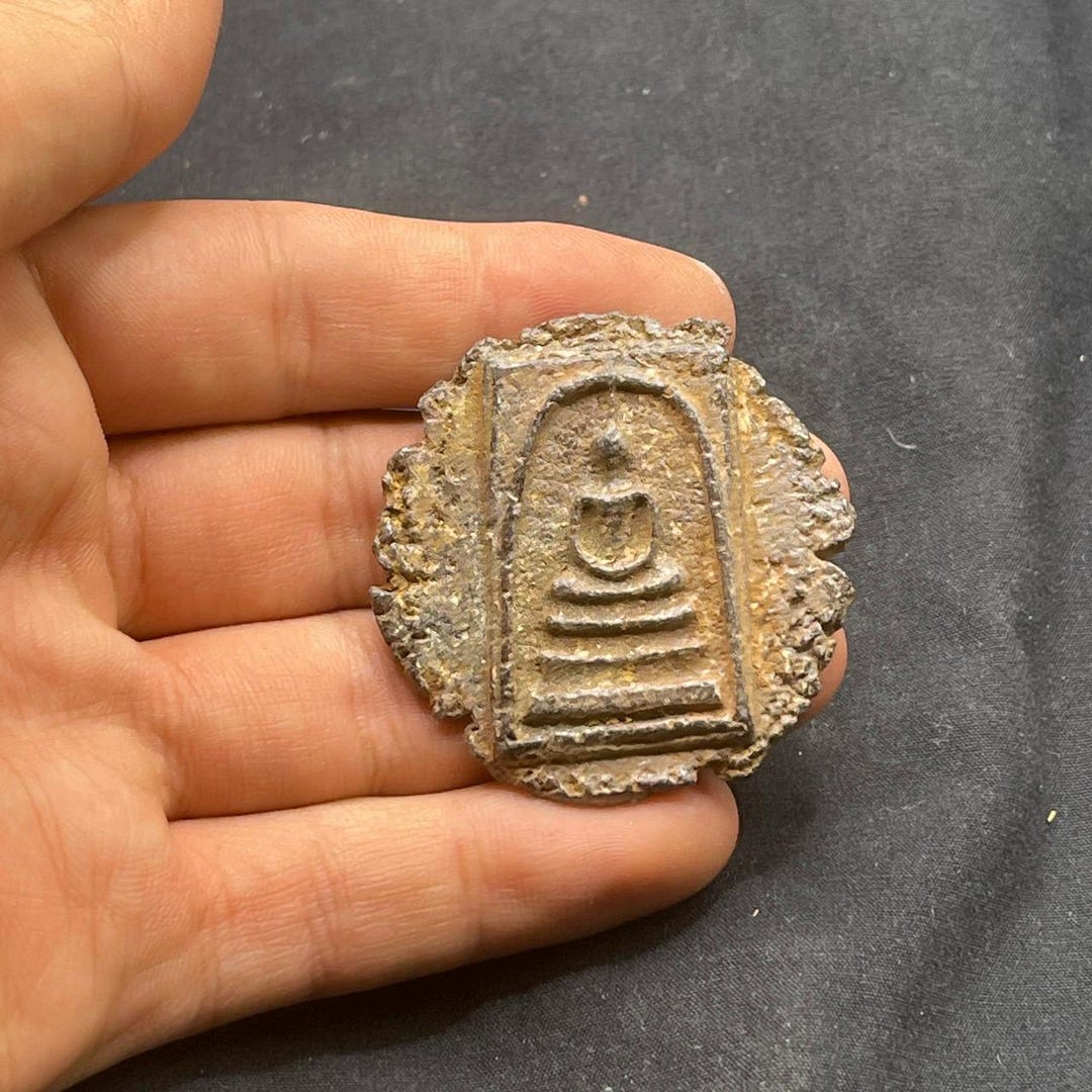 Collectable Antique Tibetan Bronze Buddha Depicting Tile Amulet - Etsy