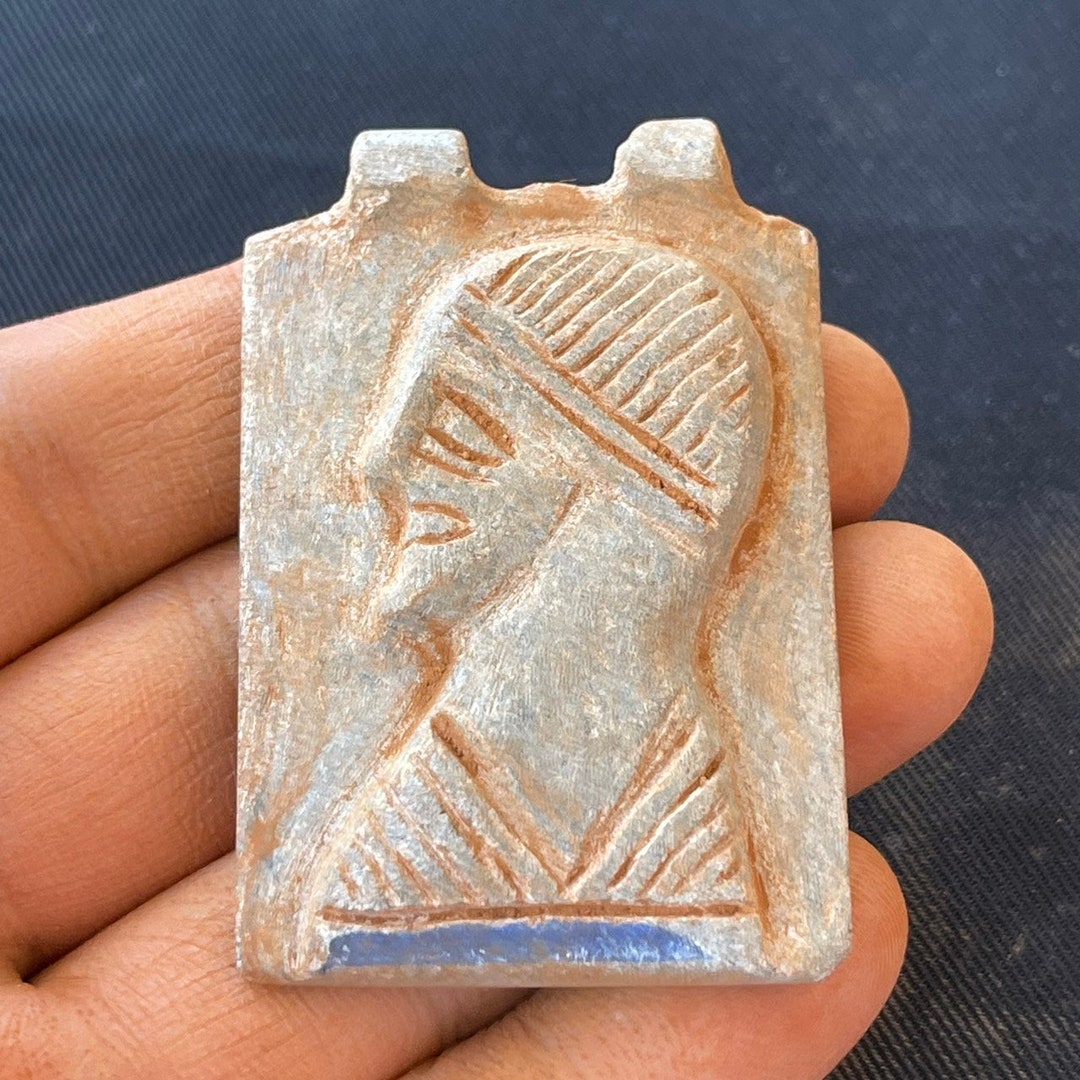 Unique Near Eastern Ancient Stone Amulet Pendent With Rare Roman King ...