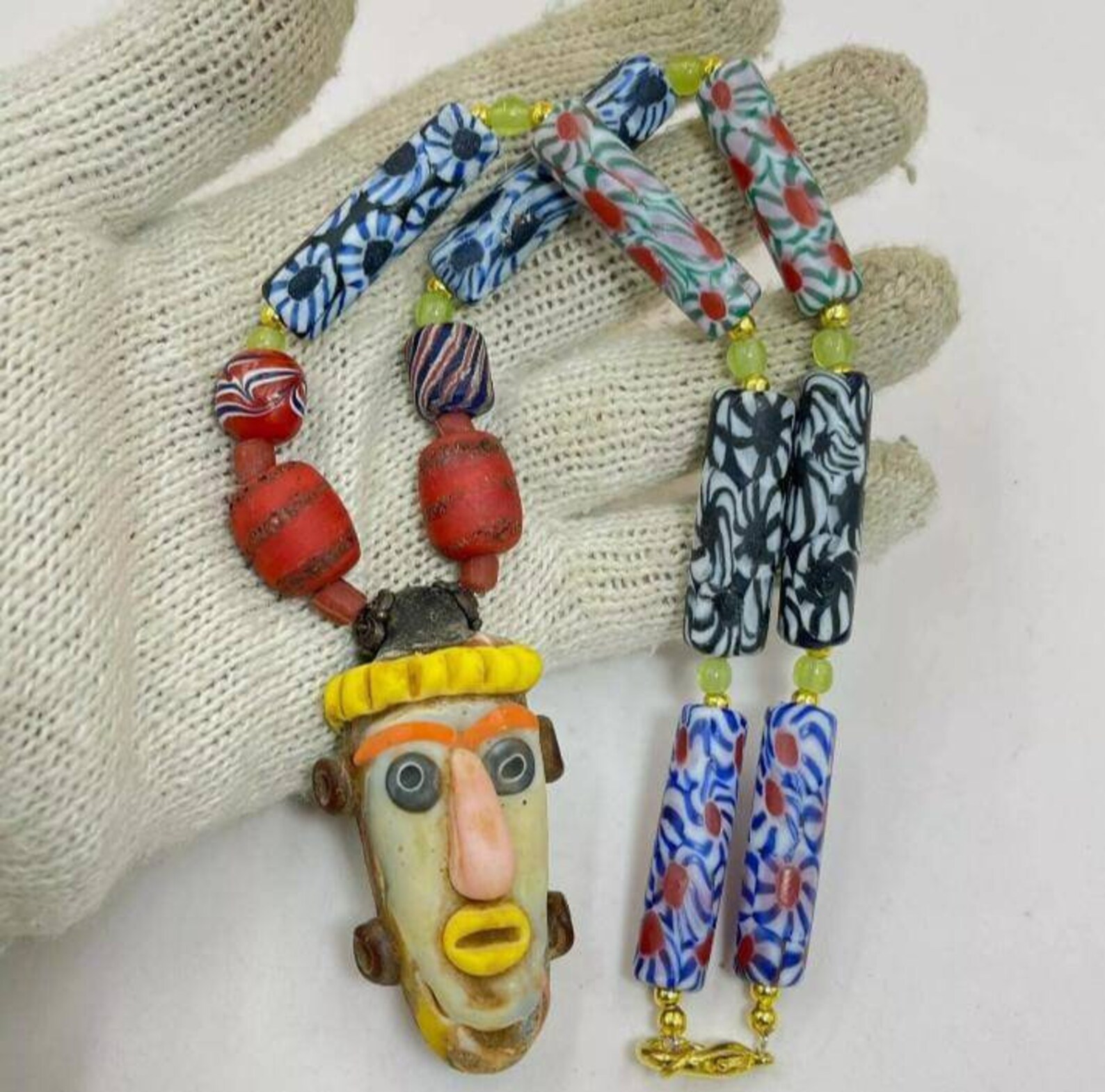 Beautiful Ancient Roman Mix Glass Beads With Phoencian Human - Etsy