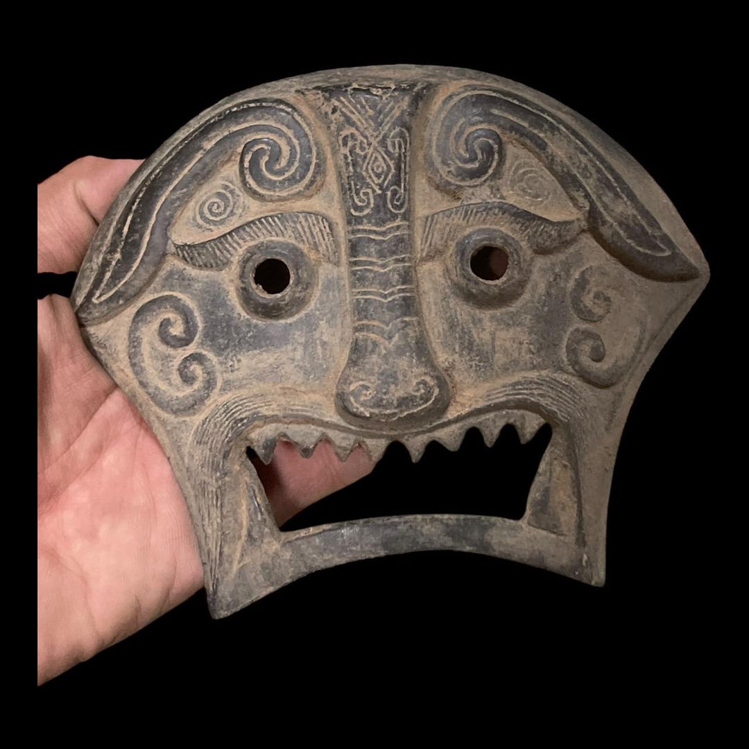 Rare Ancient Roman Old Bronze Mythical Beast Face Mask - Etsy