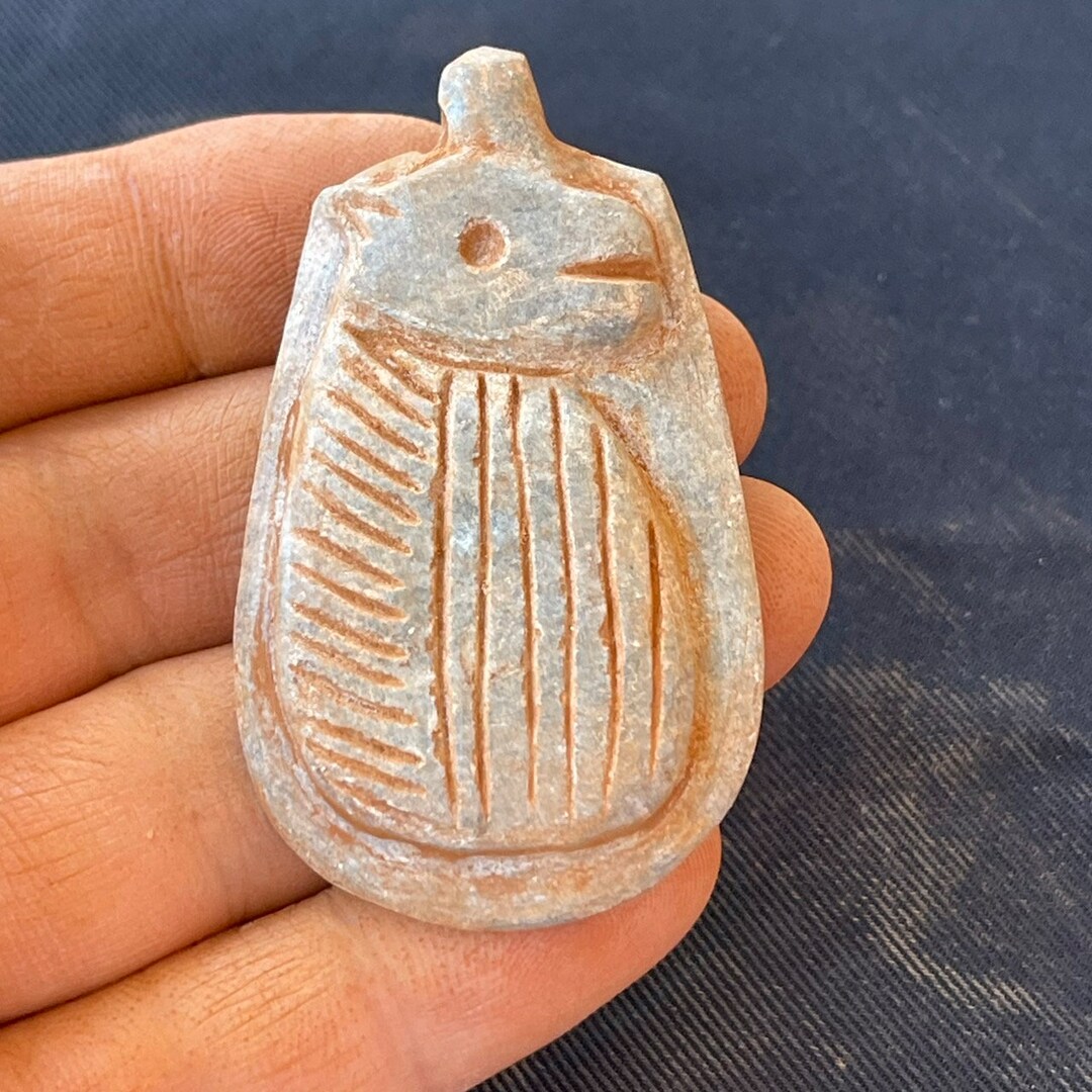 Unique Near Eastern Ancient Stone Amulet Pendant With Rare Animal ...
