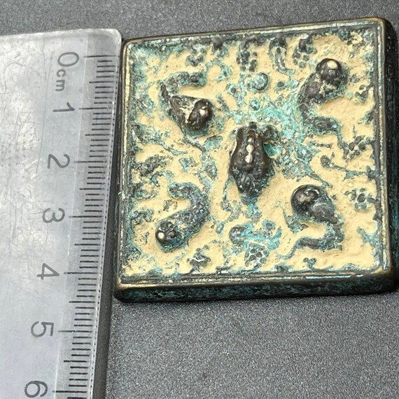 100AD European Finds Ancient Roman Bronze Stamp Amule… - Gem