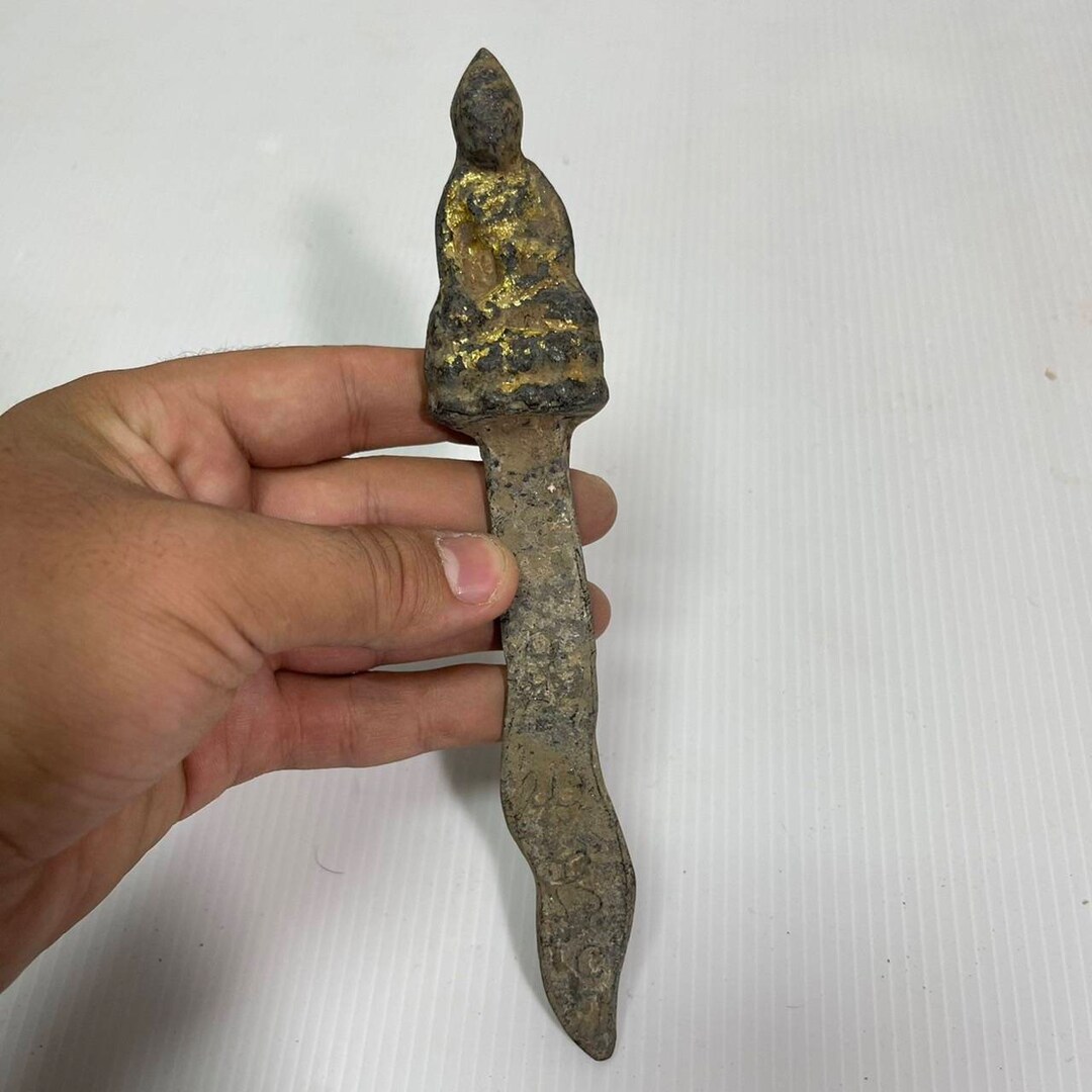 Ancient Near Eastern Bronze Sitting Budha Carved Dagger - Etsy