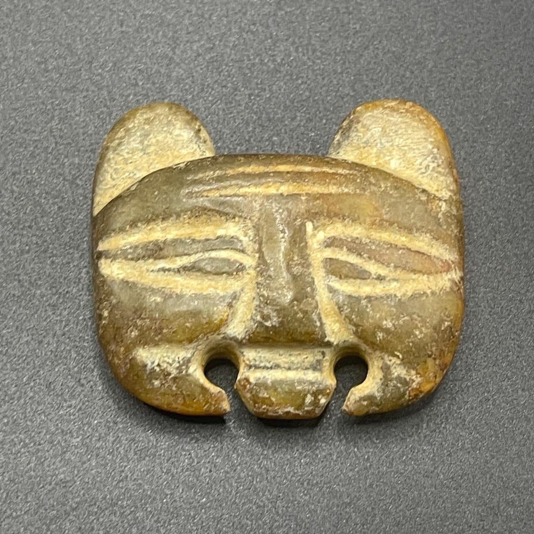 Unusual Ancient Greek Stone Carving Cat Face Head Amulet - Etsy
