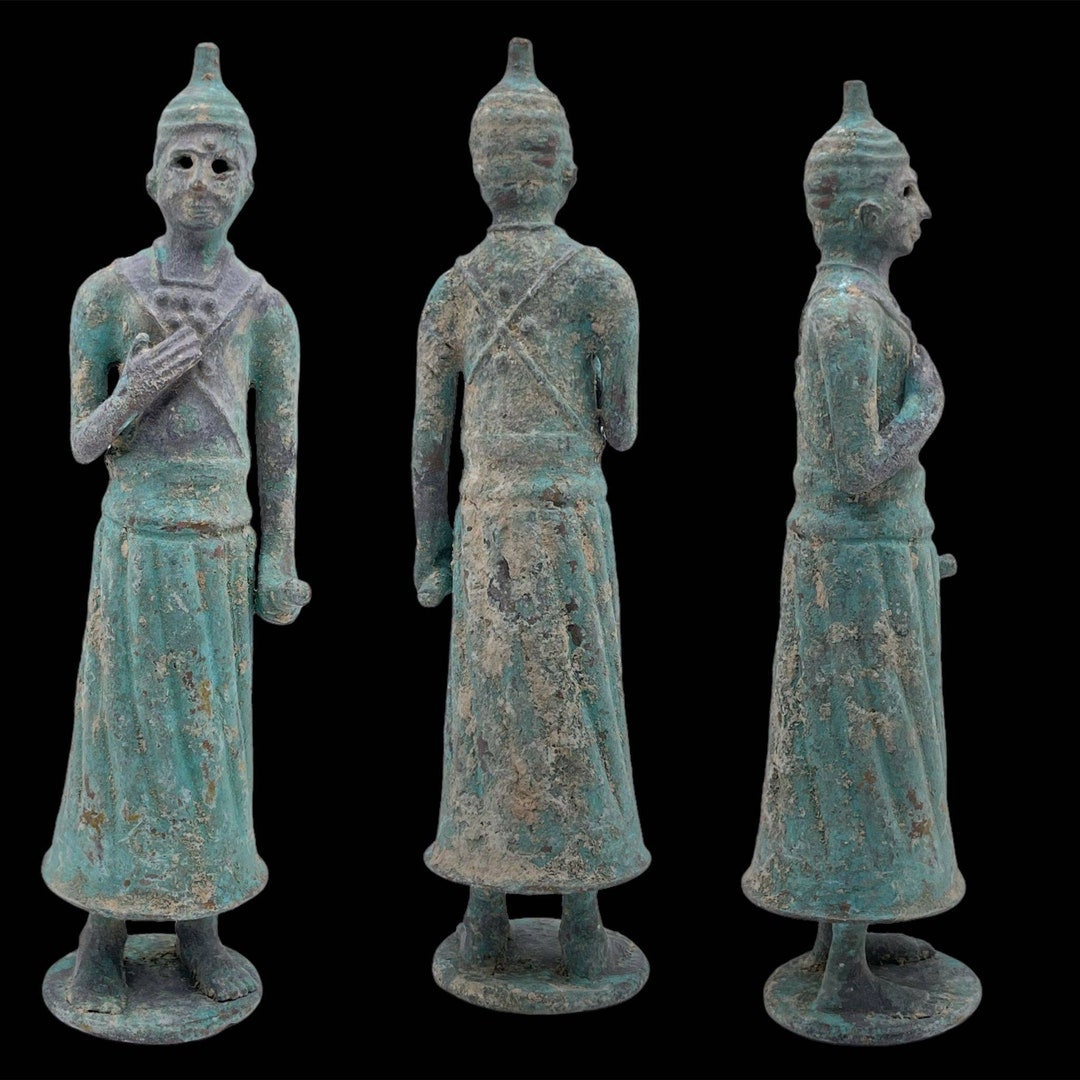 Authentic Genuine Ancient Roman Bronze King Figure Statue Extremely ...