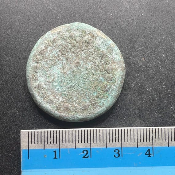 Genuine Ancient Bactrian Greco-Bronze Rare Coin with … - Gem