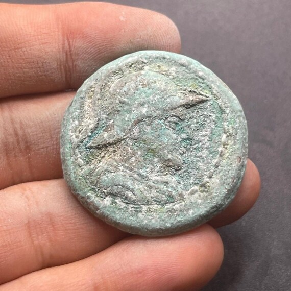 Authentic Ancient Bactrian Greco solid Bronze Rare Co… - Gem