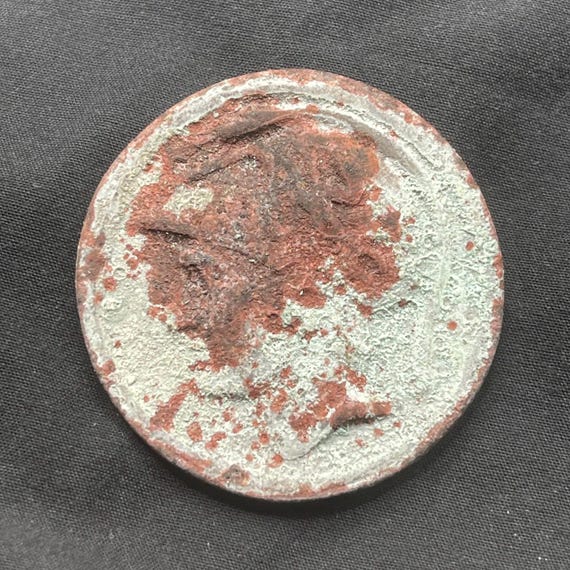 Extremely Rare Ancient Greco Bactrian Bronze large ki… - Gem