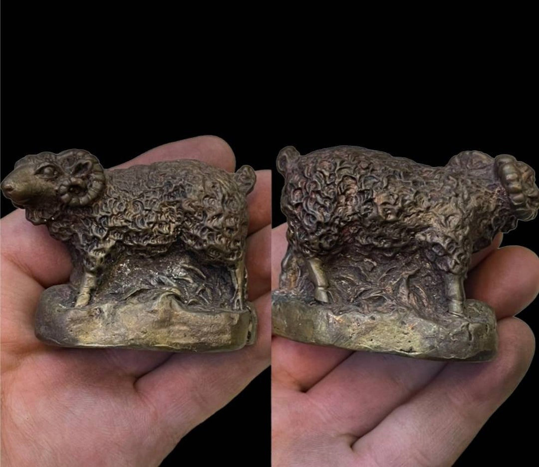 Ancient Gold Gilded Bronze Small Goat Statue - Etsy