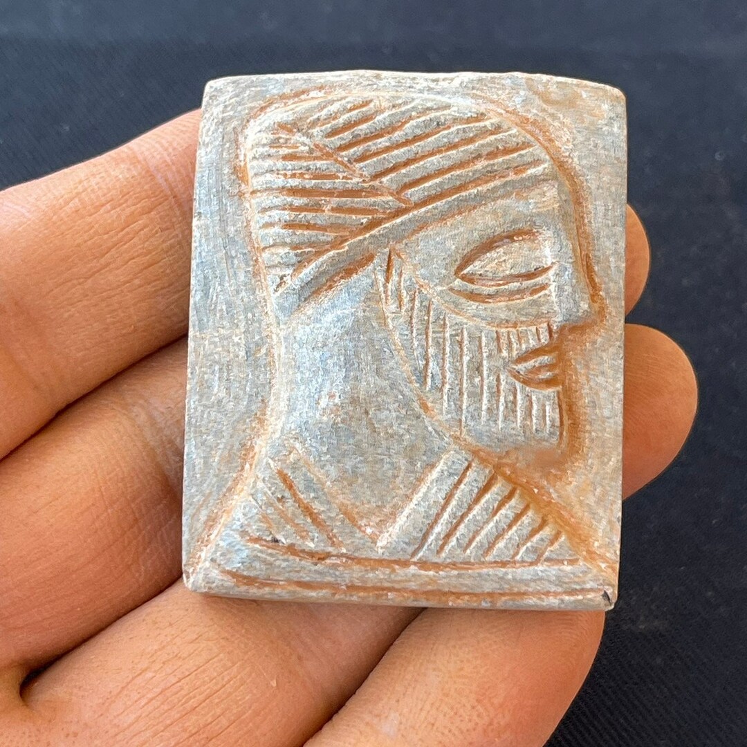 Ancient Near Eastern Stone Amulet: Rare Roman King Engravings - Etsy
