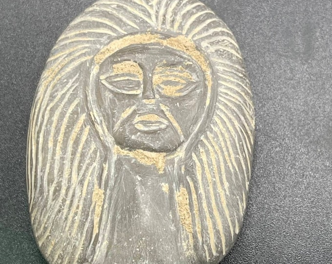 Ancient Near Eastern Stone Head Statue: Rare Artifact - Etsy