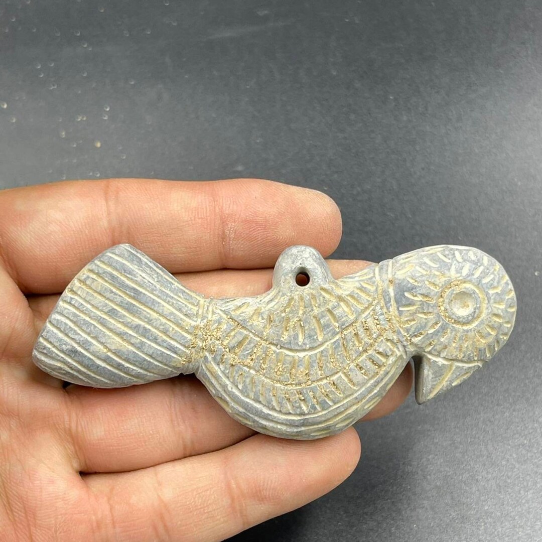 Antique Unique Ancient Near Eastern Old Stone Carving Bird Statue ...