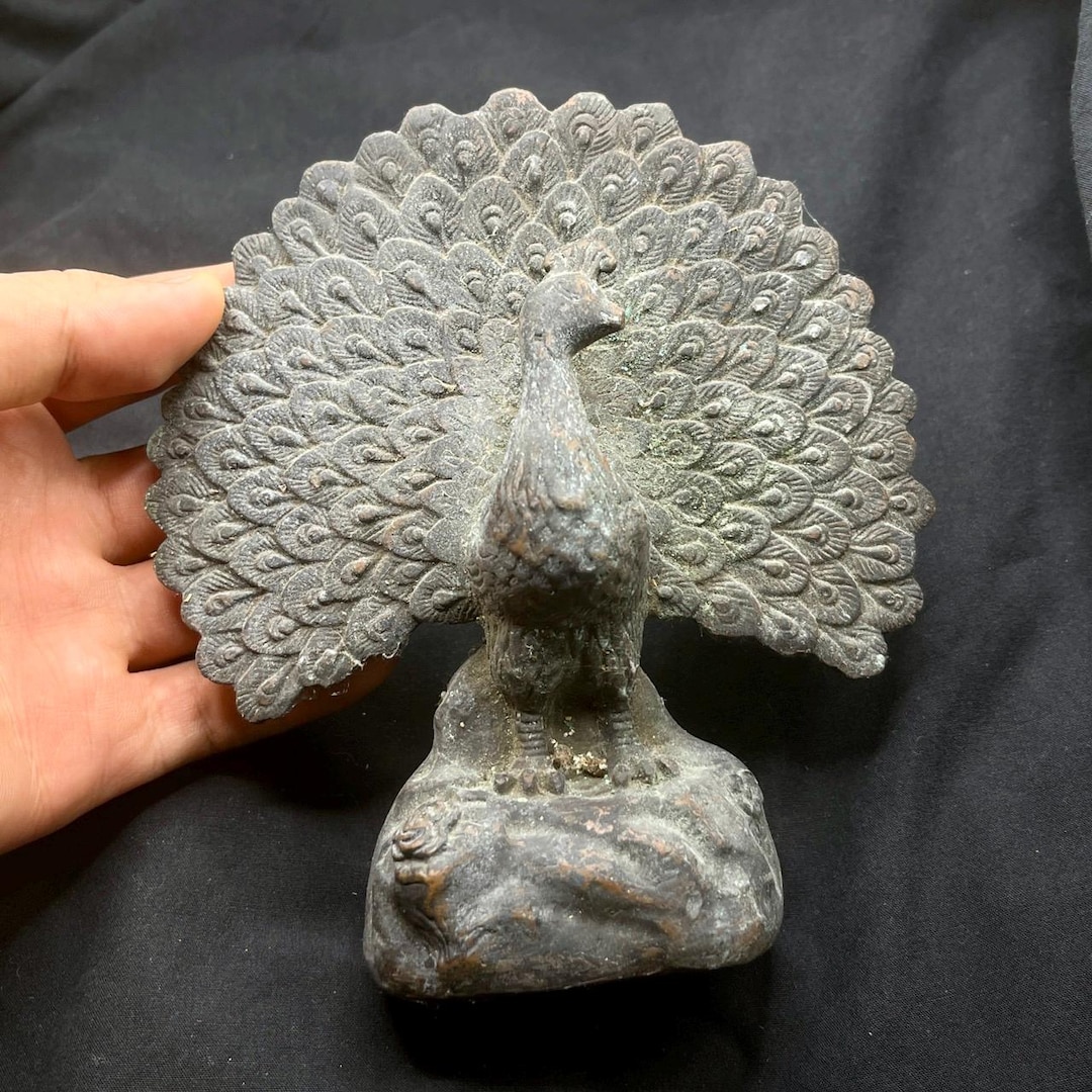 Unique Ancient Roman Greek Bronze Peacock Bird Sculpture - Etsy