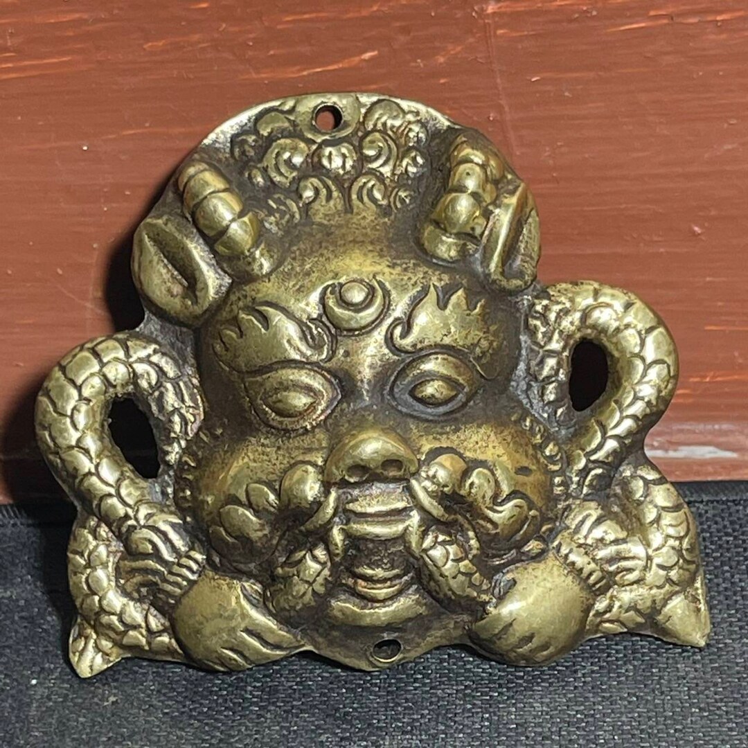 Ancient Roman Bronze Mythical Beast Mask Buckle - Etsy