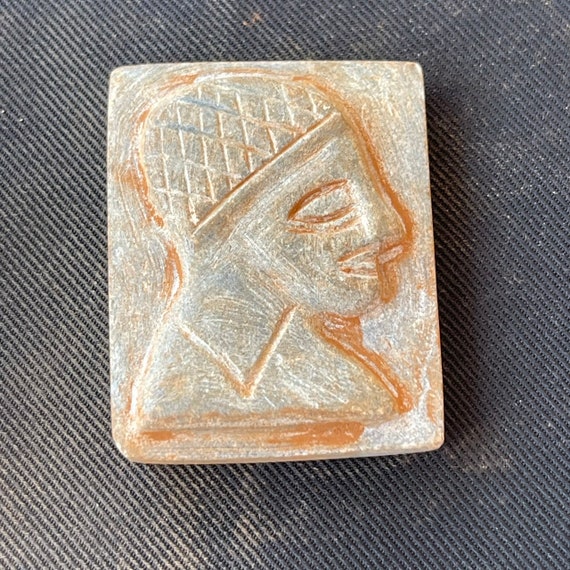 Rare Near Eastern Ancient Stone Amulet With Rare Roma… - Gem