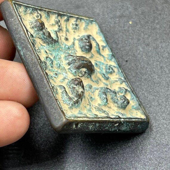 100AD European Finds Ancient Roman Bronze Stamp Amule… - Gem