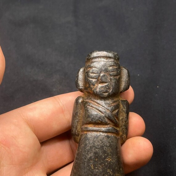 Authentic Ancient Near Eastern stone worshipper Carve… - Gem