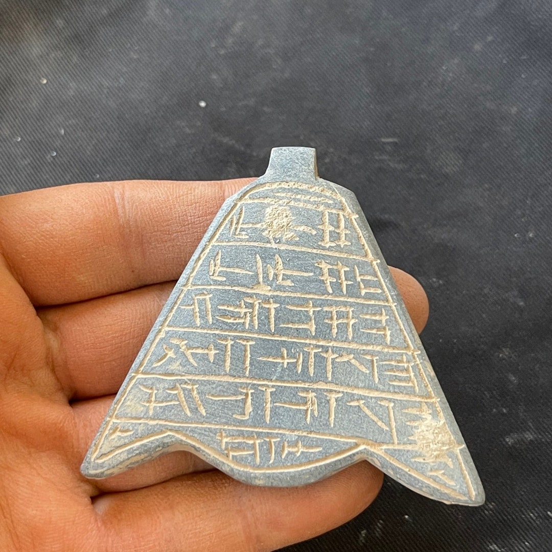 Ancient Near Eastern Old Stone Amulet Pendant With Early Form of ...