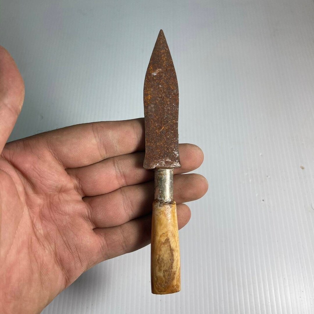 Unique Ancient Roman Bronze Wood Carved Iron Small Dagger Kneif - Etsy