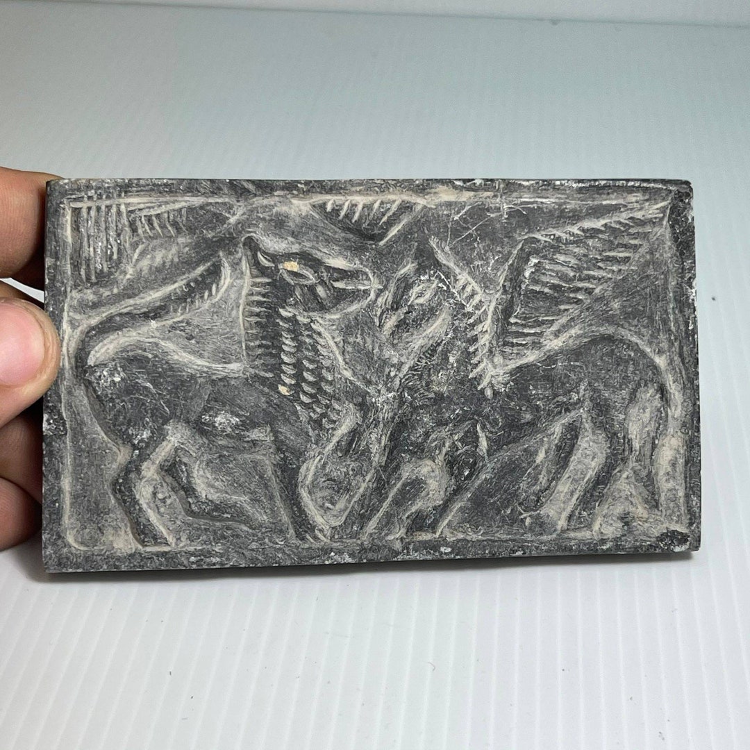Ancient Near Eastern Engraved Stone Tablet: Animal Intaglio - Etsy