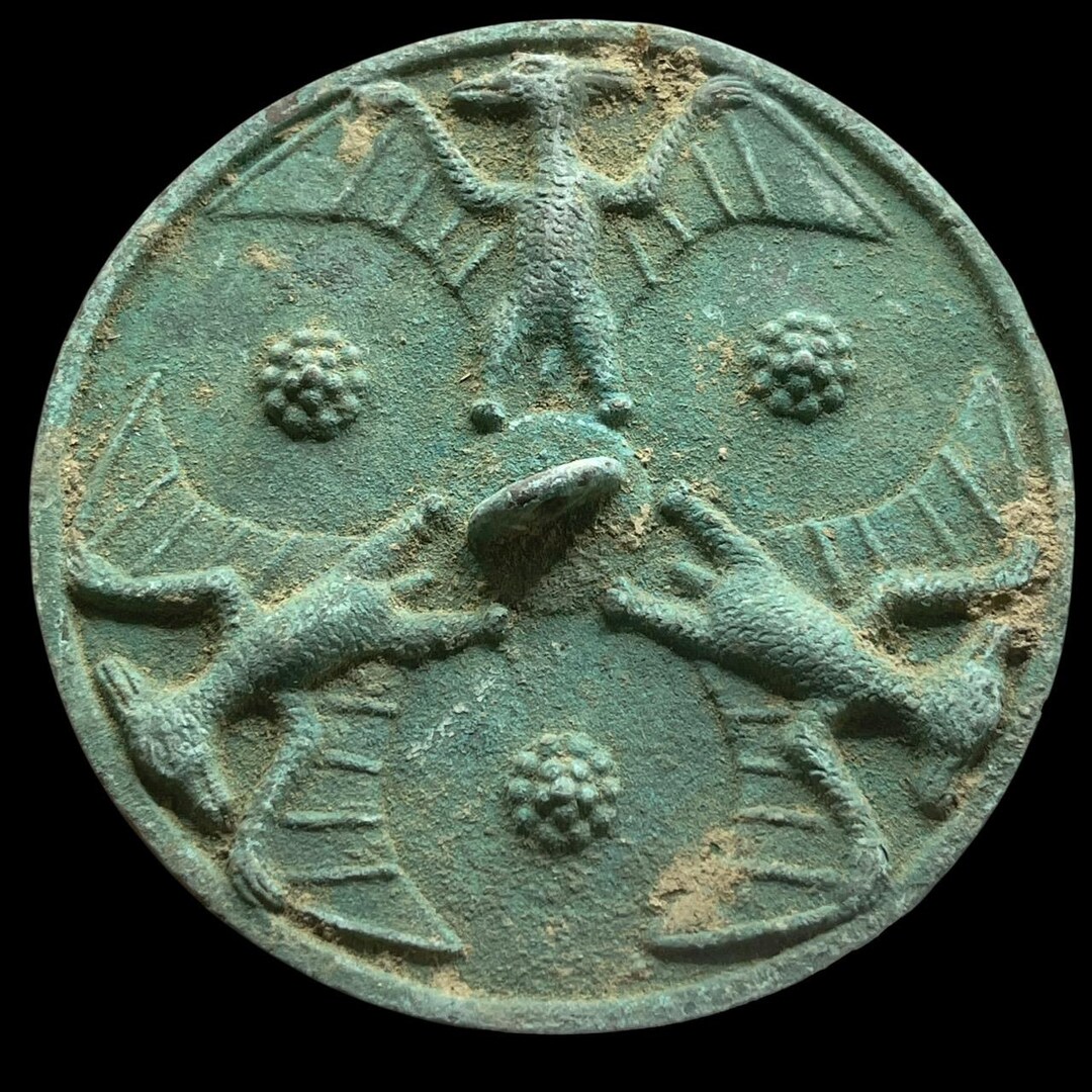 Collectible Ancient Greek Bronze Plaque Depicting Three Mythical Beast ...