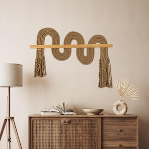 Rope Art Modern Boho Wall Rope Home Decoration Fringles Minimalist ...