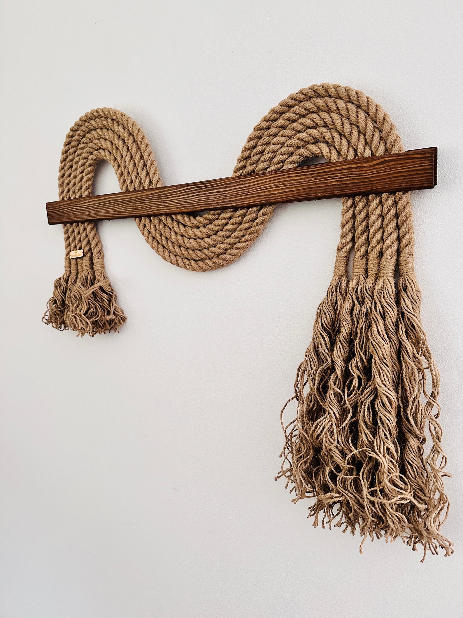 Rope Art Modern Boho Wall Rope Home Decoration Rope Fringles Minimalist ...