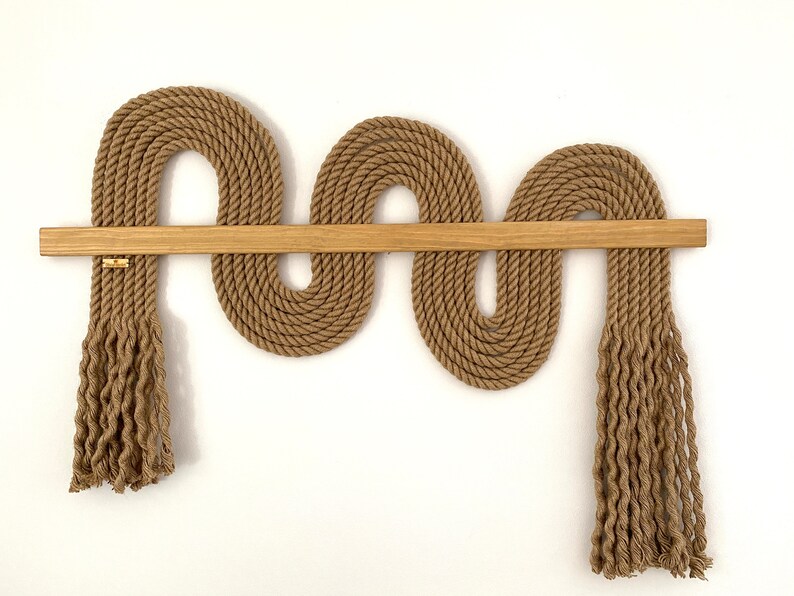 Rope Art Modern Boho Wall Rope Home Decoration Rope Fringles Minimalist ...