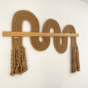 Rope Art Modern Boho Wall Rope Home Decoration Rope Fringles Minimalist ...